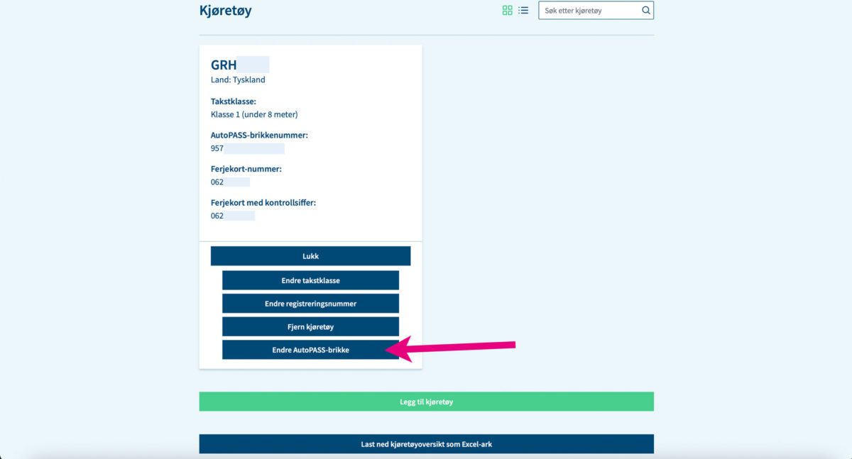 Anleitung: BroBizz / AutoPass mit Ferjekort-Account verbinden