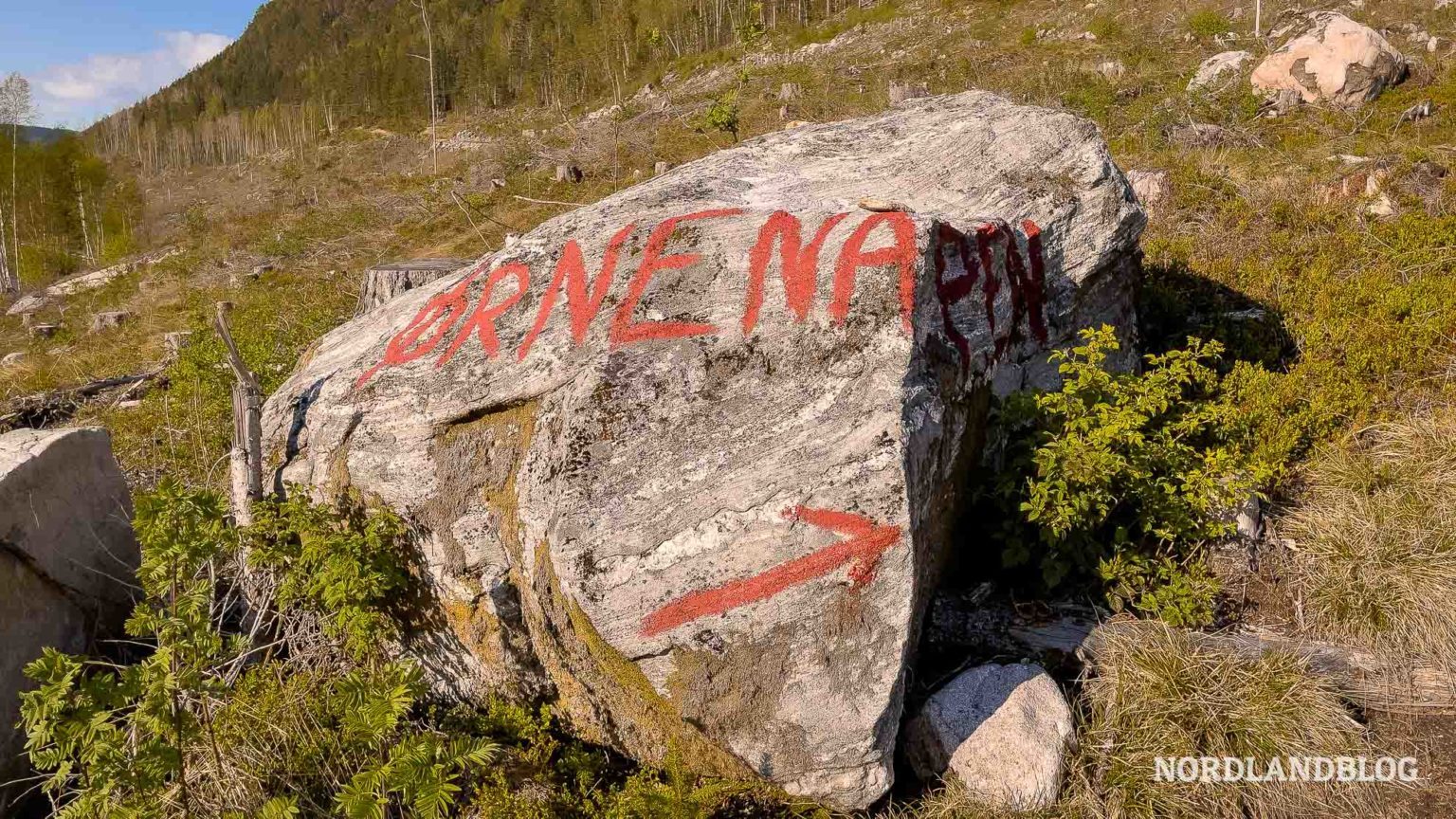 Wanderung zum Ørnenapen - Trollzunge des Setesdalen